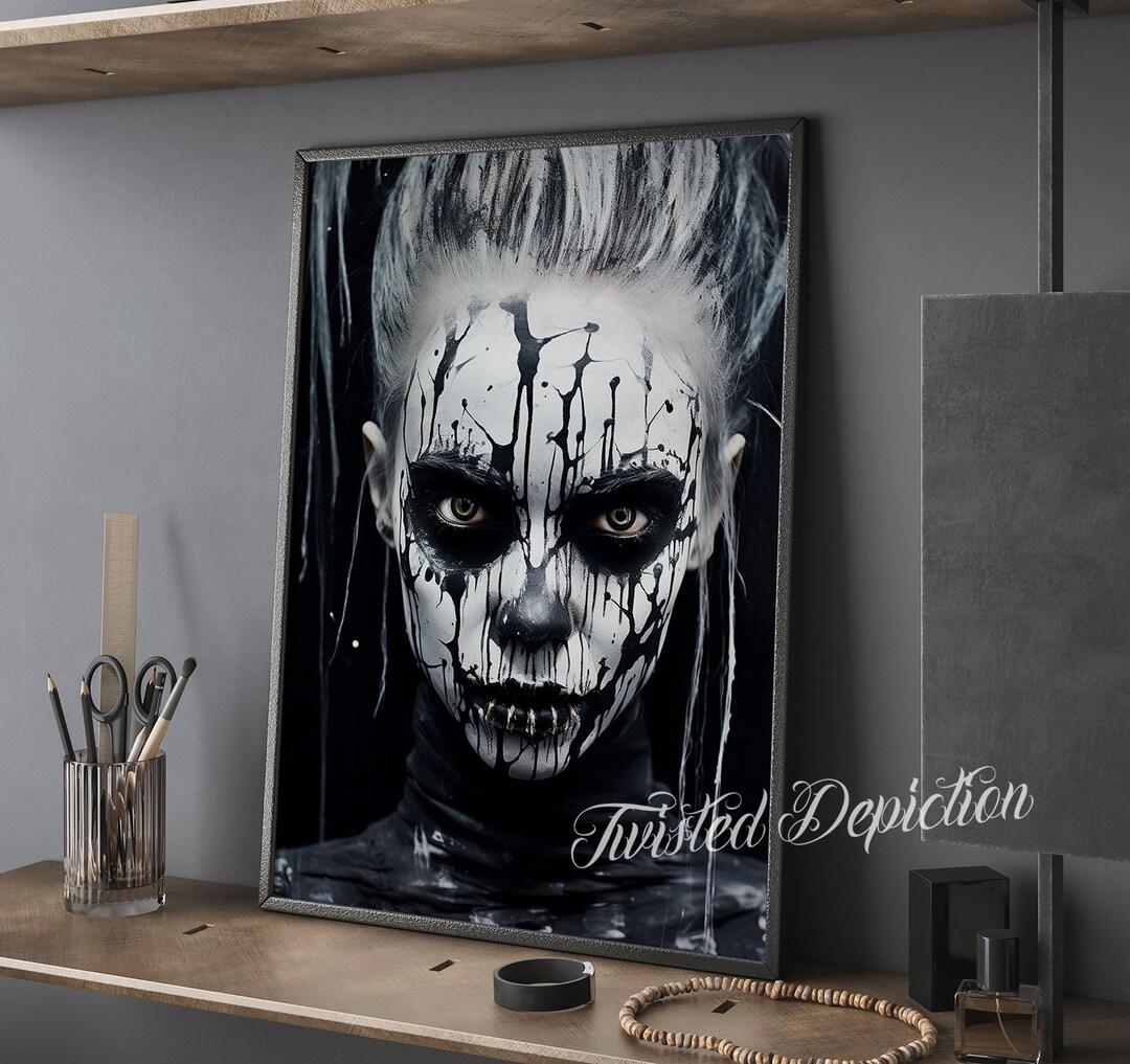 Necro Girl 2 Gothic Art Print: Morbid Horror Painting - Etsy