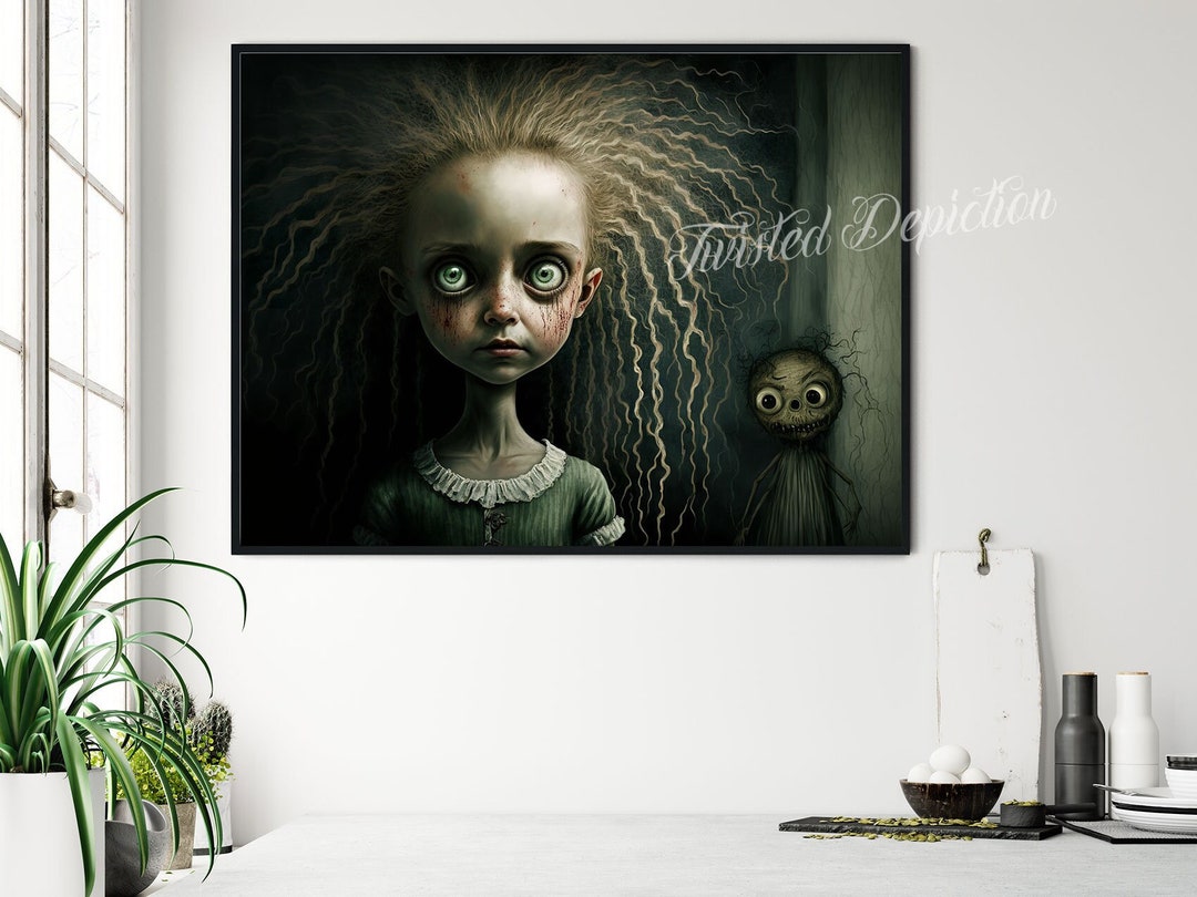ROTTEN FRIEND, Gothic Art, Horror Art, Creepy Art. Framed Fine Art ...
