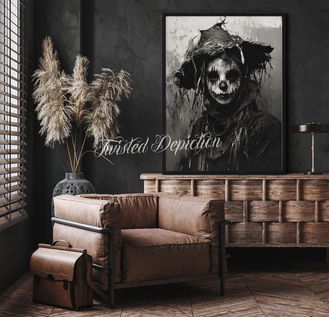 SCARECROW Horror Art, Classic Horror Art. Framed Fine Art, Canvas, or ...