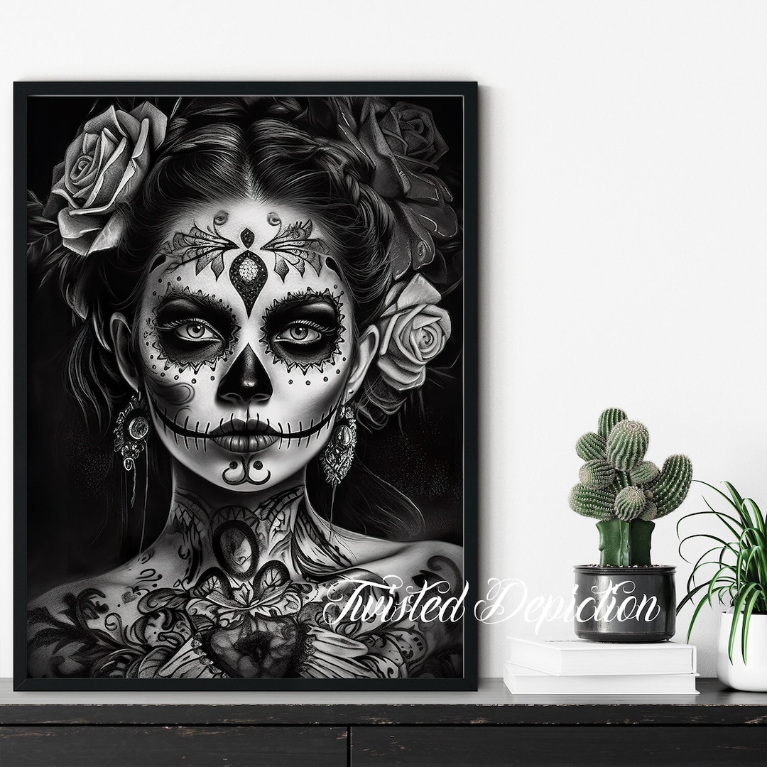 Dia De Los Muertos Girl 6- DOTD, Sugar Skull Art, Día De Los Muertos ...