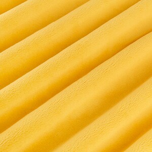 Sunshine Yellow Minky Solid Cuddle 3 by Shannon Fabrics, Fabric by the ...