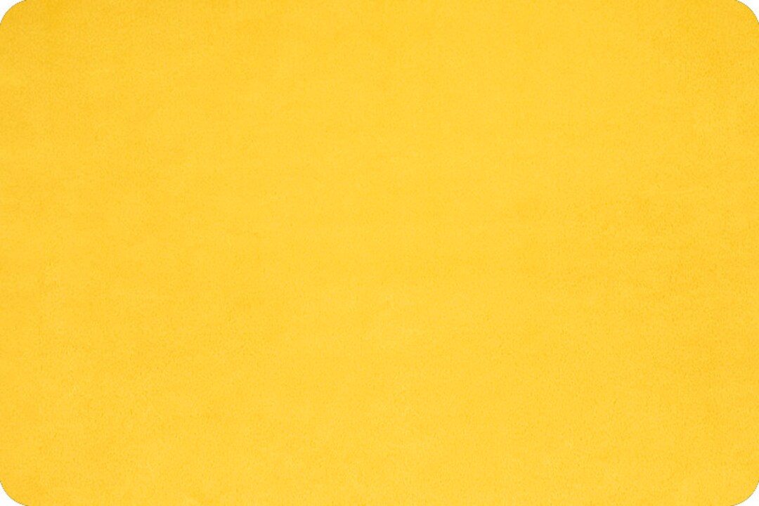 Sunshine Yellow Minky Solid Cuddle 3 by Shannon Fabrics, Fabric by the ...