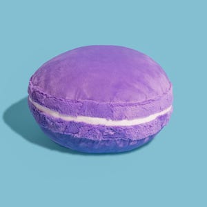 Macaroon-shaped Pastel Throw Pillow, Plush Toy Dessert Cookie, Nursery ...