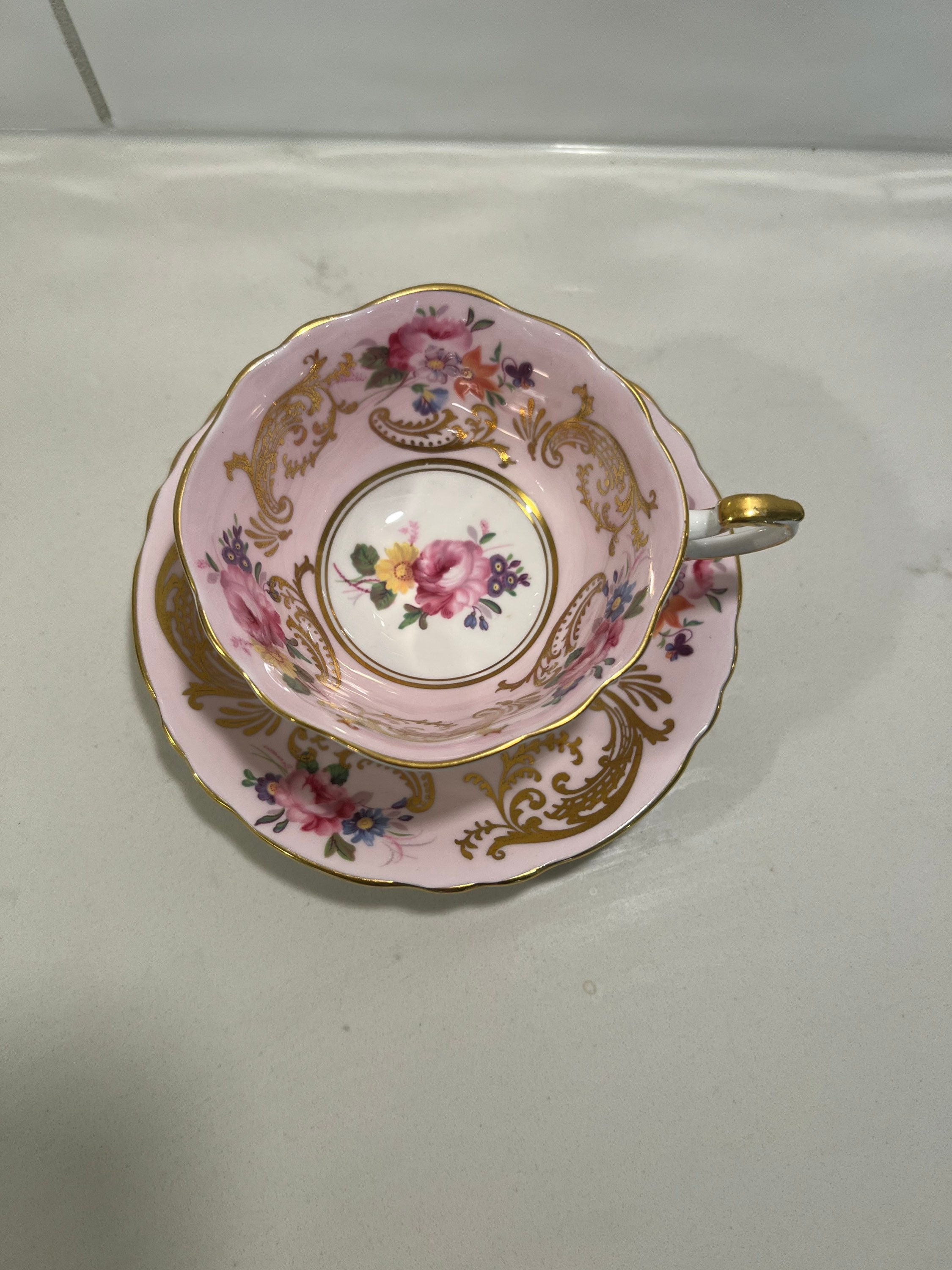 Paragon Double Warrant Pink Teacup and Saucer Bone China - Etsy