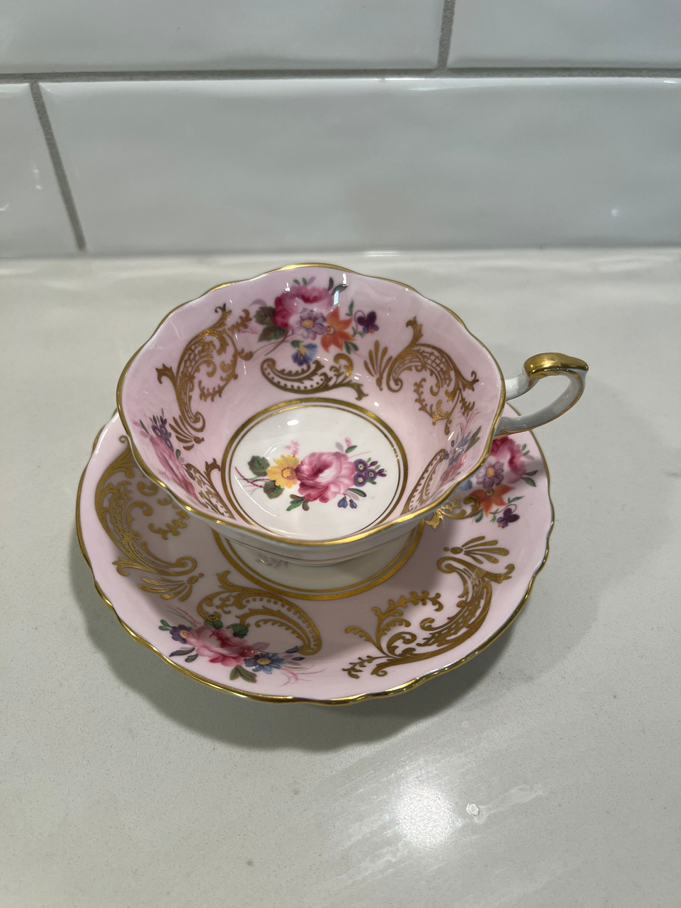 Paragon Double Warrant Pink Teacup and Saucer Bone China - Etsy