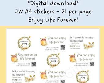 Enjoy Life Forever Stickers - Etsy