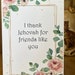JW Friendship Card - I Thank Jehovah for Friends Like You - Jehovah's ...