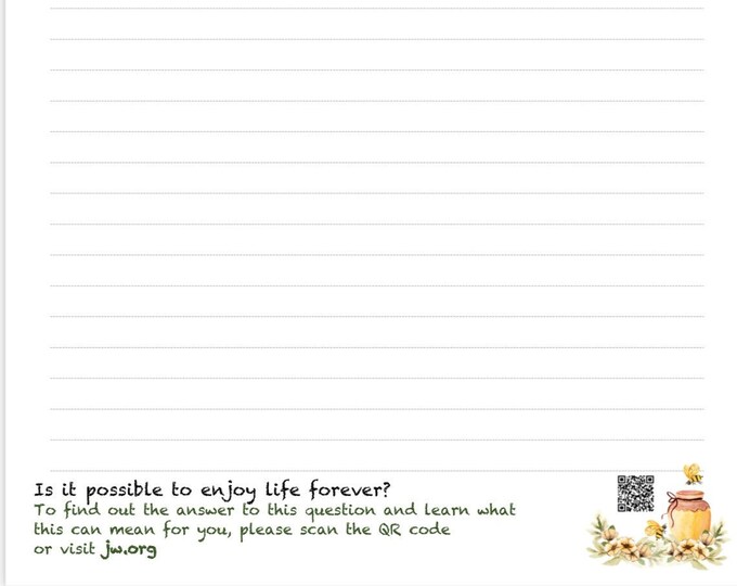 JW Enjoy Life Forever! Letter Writing Paper Templates Digital Download ...