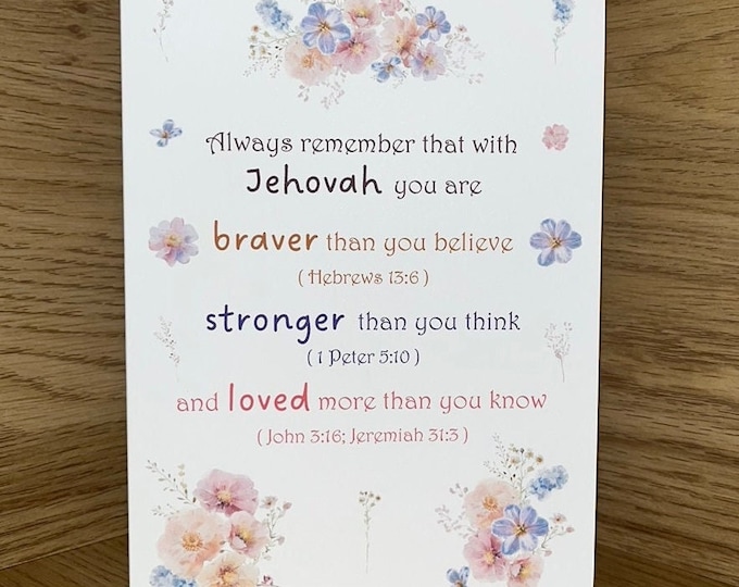 JW Encouraging Card Reminding Friends That They Are Loved - Jehovah's ...