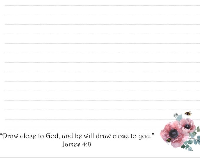 James 4:8 JW Letter Writing Paper Templates for Ministry Lined and ...