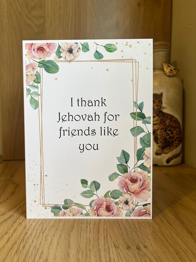 JW Friendship Card - I Thank Jehovah for Friends Like You - Jehovah's ...
