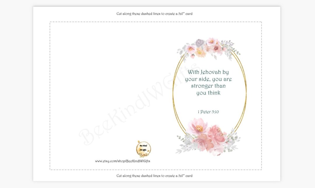JW Encouraging Printable Card to Send to Sisters - Digital Download ...