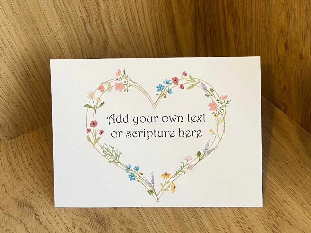 JW Card Choose Your Own Scripture/ Message - Jehovah's Witness Card ...