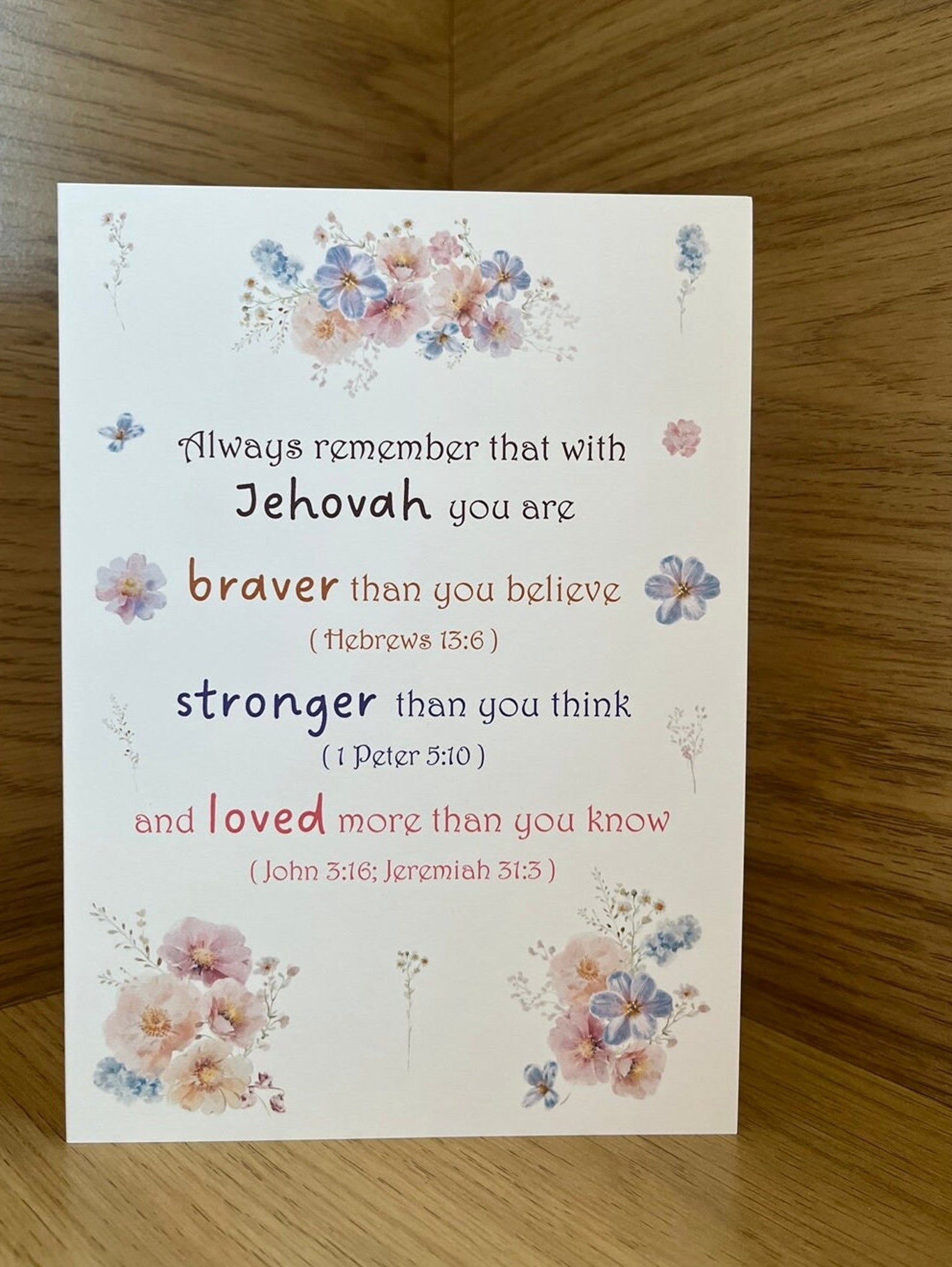JW Encouraging Card Reminding Friends That They Are Loved - Jehovah's ...
