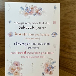 JW Encouraging Card Reminding Friends That They Are Loved - Jehovah's ...