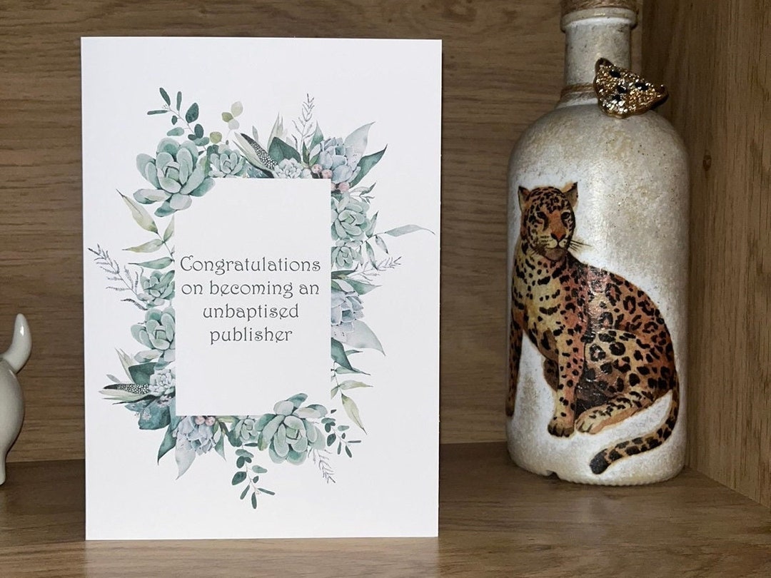 JW Card - Congratulations on Becoming an Unbaptised Publisher - Jehovah ...