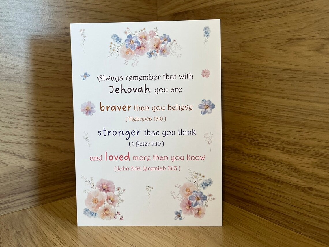 JW Encouraging Card Reminding Friends That They Are Loved - Jehovah's ...