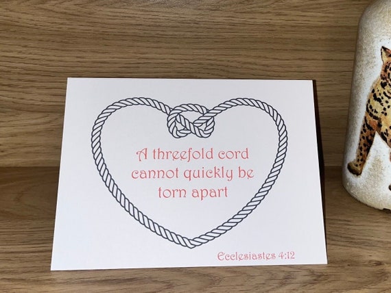 JW Wedding Congratulations Card Threefold Cord Husband Wife - Etsy