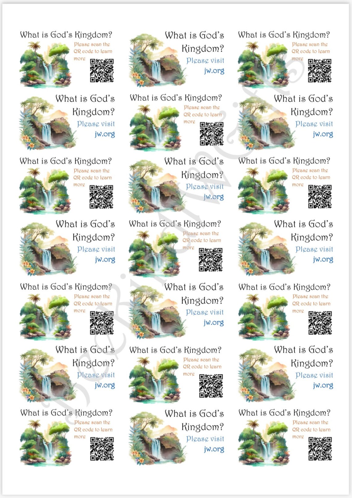 JW DIGITAL Stickers What is God's Kingdom? Printable Download ...