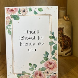 JW Friendship Card - I Thank Jehovah for Friends Like You - Jehovah's ...