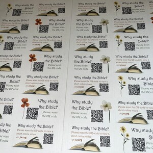 JW Stickers Why Study the Bible? Features the QR Code Which Takes the ...
