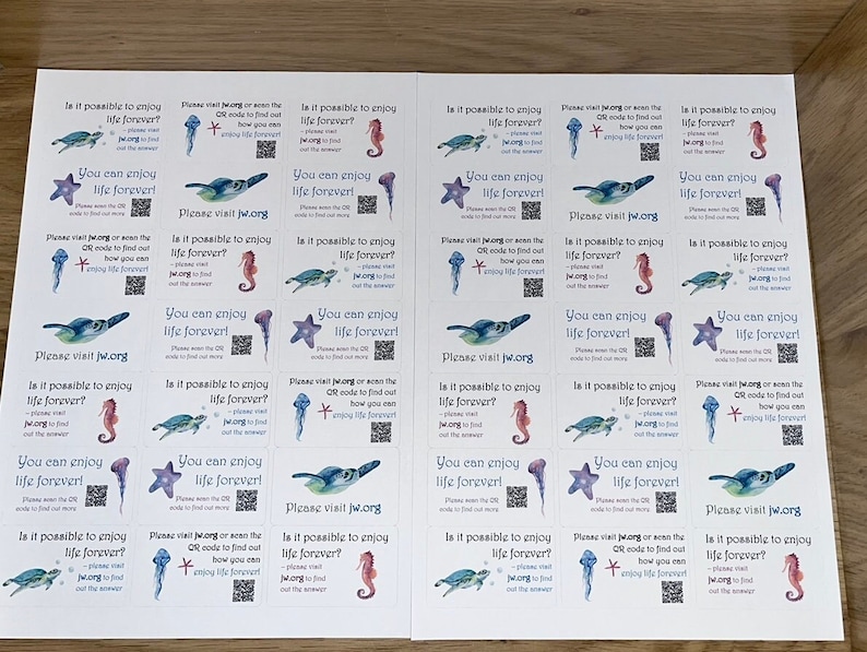 JW Stickers Enjoy Life Forever 42 September Campaign Bible - Etsy