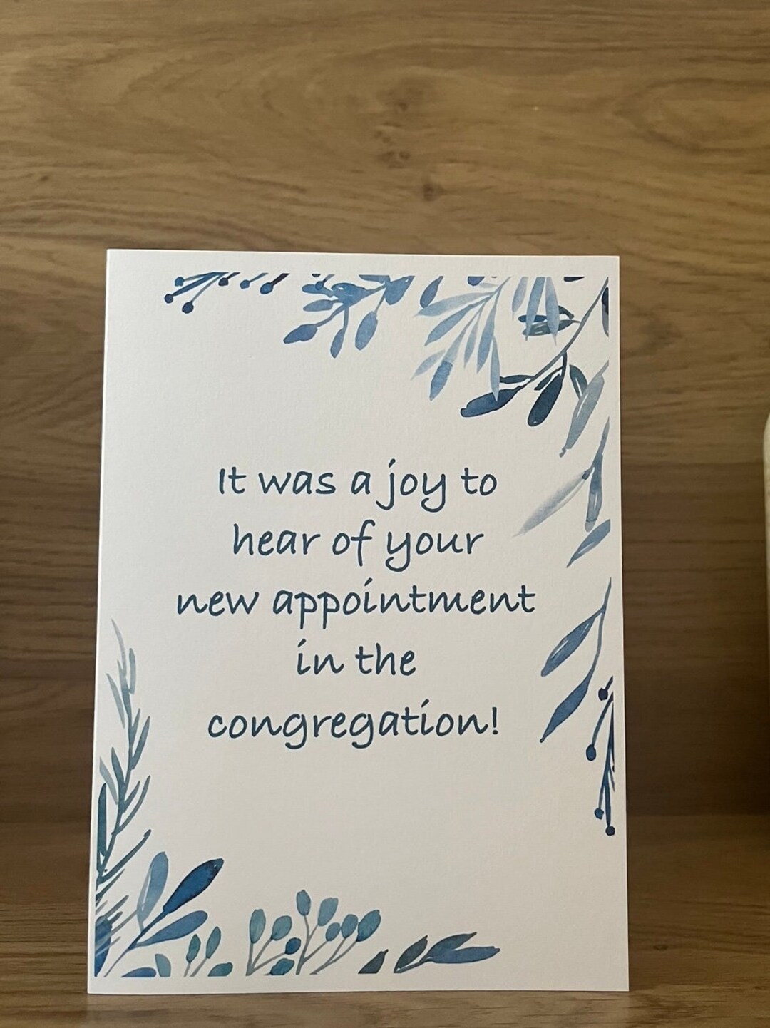JW New Appointment Card for Newly Appointed Elders, Ministerial ...