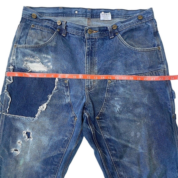 Vintage Key distressed paint splatter double reinforc… - Gem