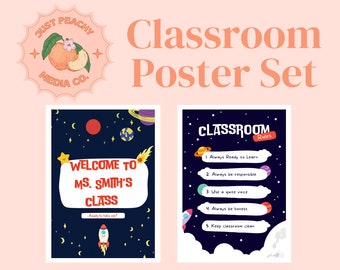 Custom Classroom Rules Minimalist Class Rules Poster - Etsy