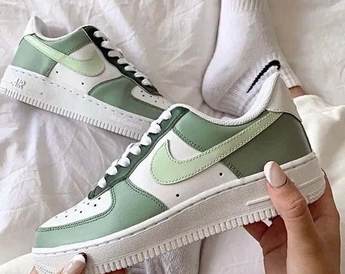 Custom Sage Green Air Force 1s Green AF1 - Etsy