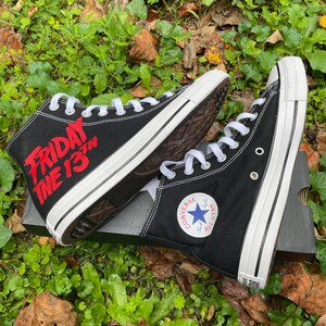 Horror Converse - Friday the 13th Inspired Customs - Friday the 13th ...