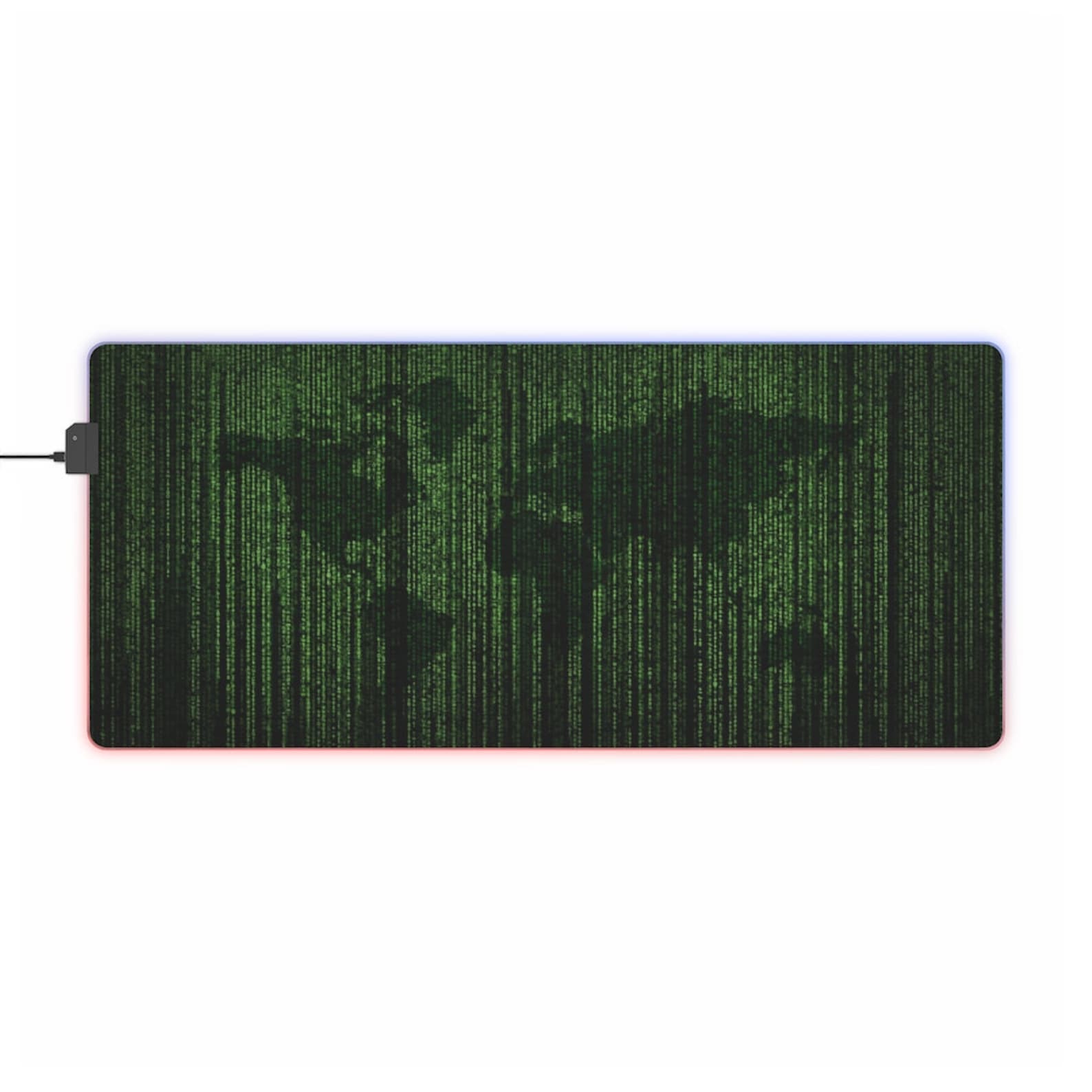 Matrix Code World Map LED Gaming Mouse Pad Desk Mat Great - Etsy