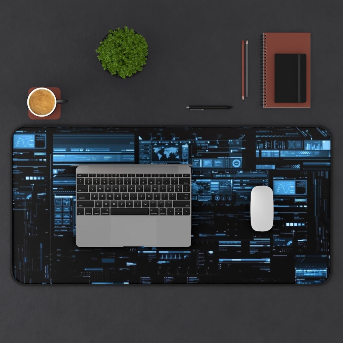 Command Cyber Security Desk Mat Extra Large Mouse Pad Gamer - Etsy
