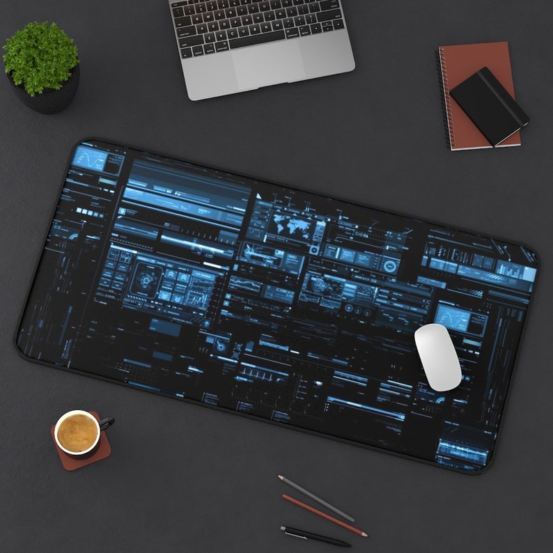 Command Cyber Security Desk Mat Extra Large Mouse Pad Gamer - Etsy