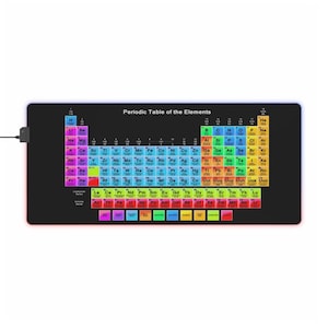 Periodic Table LED Gaming Mouse Pad, Chemistry, Game Mat, Extra Large ...