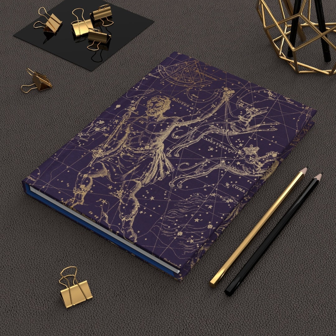 Beautiful Astronomy Cover Blank Lined Hardcover Journal Matte - Etsy