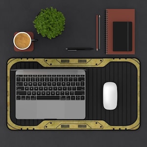 Saber Work Bench Workstation Desk Mat, Extra Large Mouse Pad, Video ...