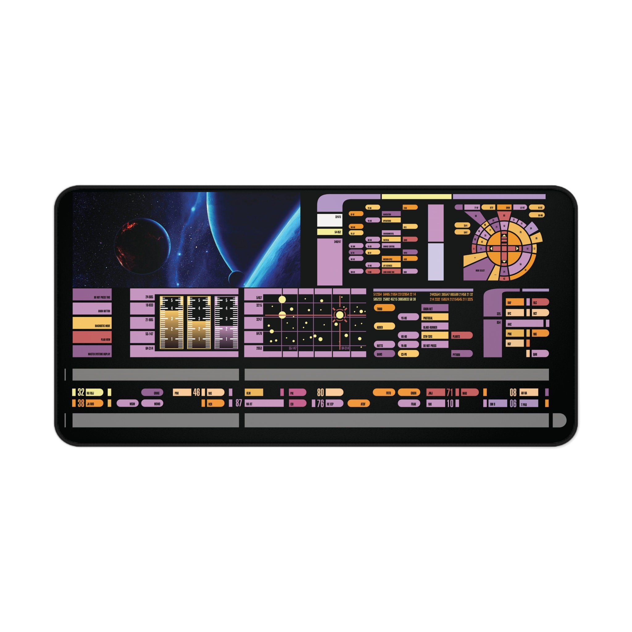 Out of This World Outer Space Control Desk Mat, Extra Large Mouse Pad ...
