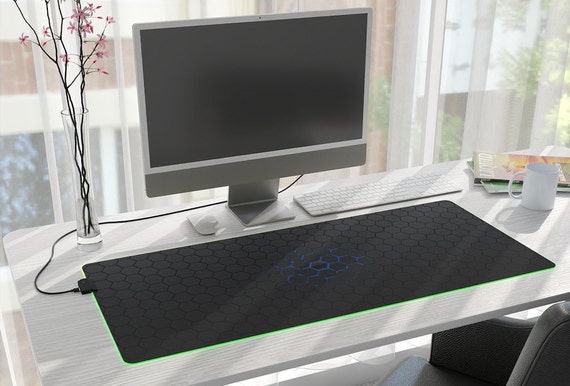 LED Gaming Mouse Pad Desk Mat Great Gift F Gamers Home - Etsy