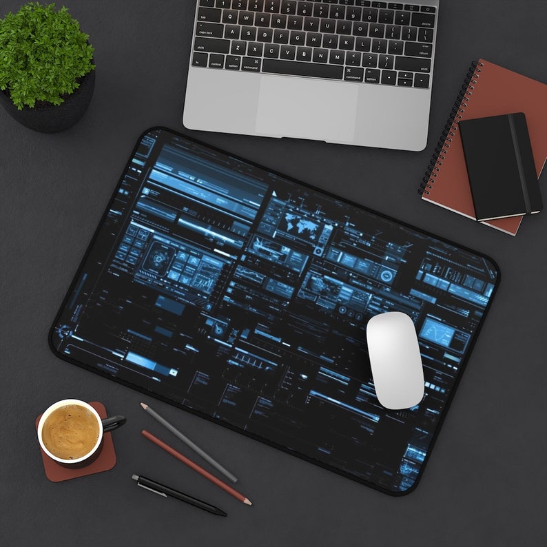 Command Cyber Security Desk Mat Extra Large Mouse Pad Gamer - Etsy