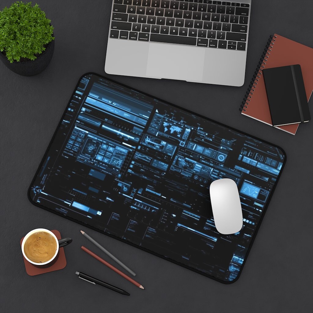 Command Cyber Security Desk Mat Extra Large Mouse Pad Gamer - Etsy