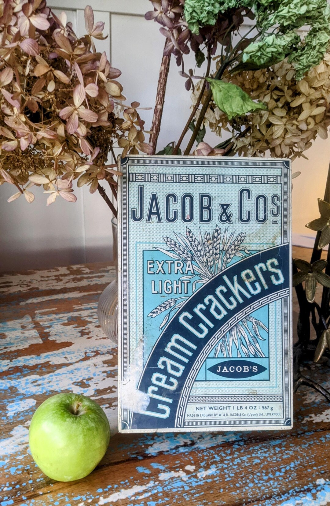 Vintage Jacob's Crackers Tin Box, Collectible Tin Box, Made in England ...
