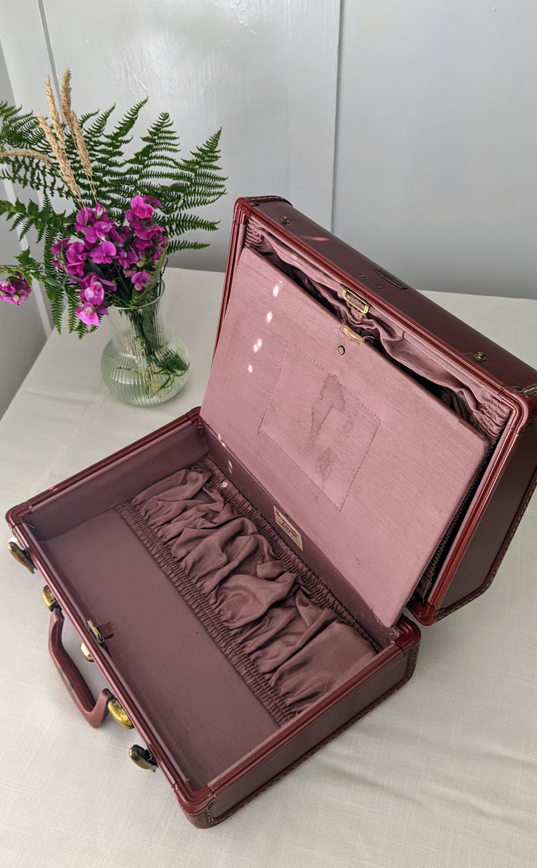 Mid Century Vintage Samsonite Train Case, Vintage Samsonite Suitcase - Etsy