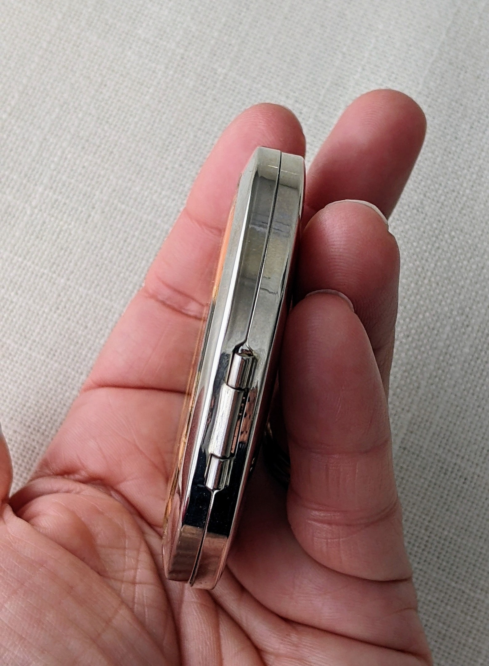 Vintage Japanese Compact Mirror, Vintage Geisha Metal Mirror - Etsy