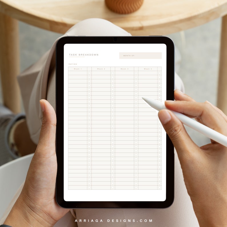Monthly Task Tracker Printable Download - Etsy