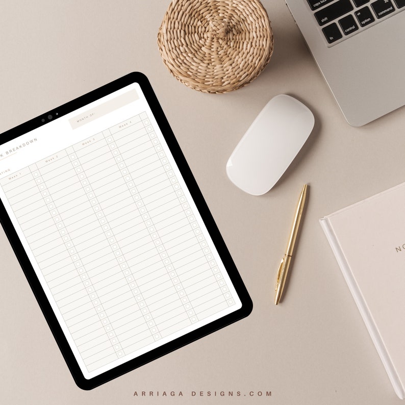 Monthly Task Tracker Printable Download - Etsy