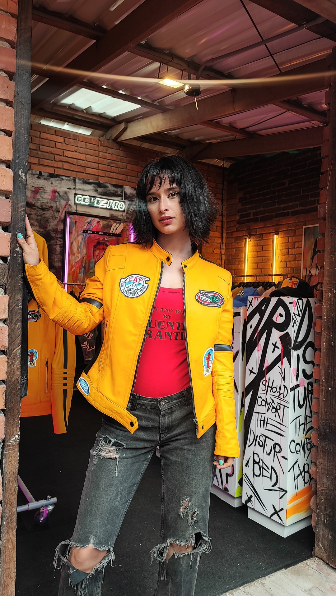 Kill Bill Real Leather Jacket - Etsy