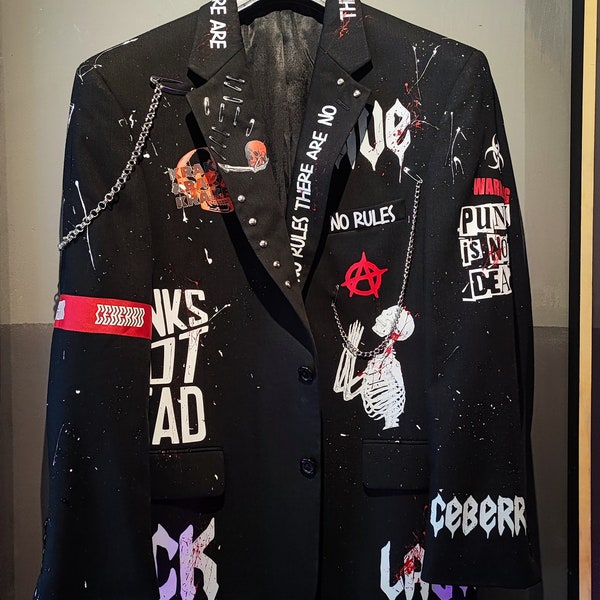 Punk Jacket - Etsy UK