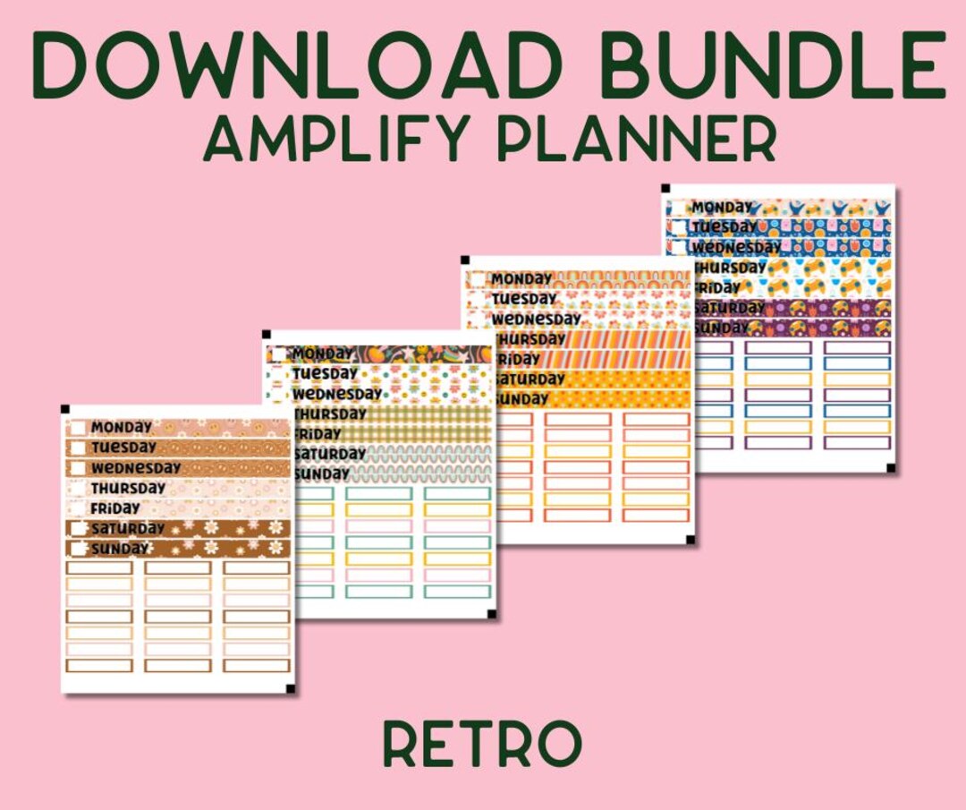 DIGITAL DOWNLOAD - Amplify Planner Daily, Horizontal, Vertical Weekly ...