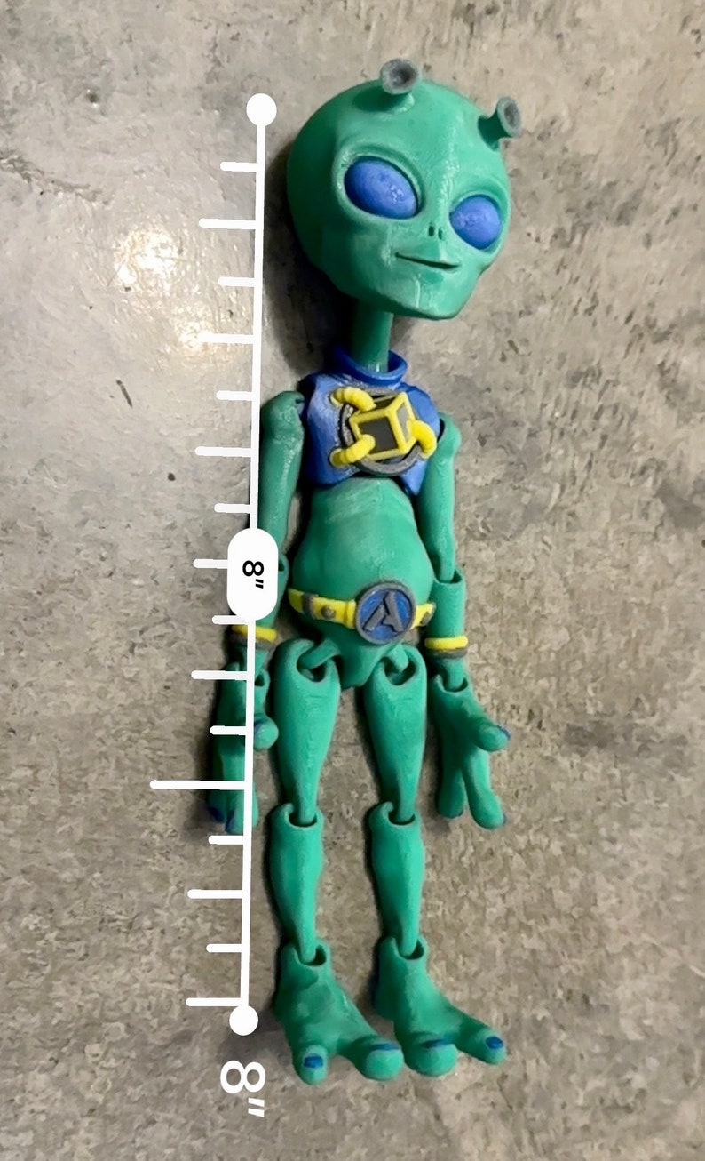 Anycubic Alien 3D Printed Flexi Factory Multi Color - Etsy